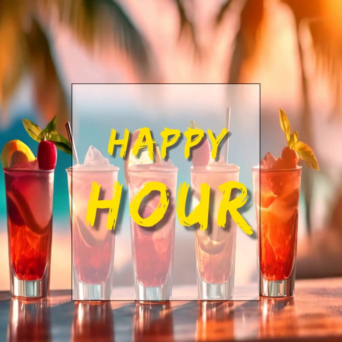 Modèle Happy Hour Instagram Post | PosterMyWall