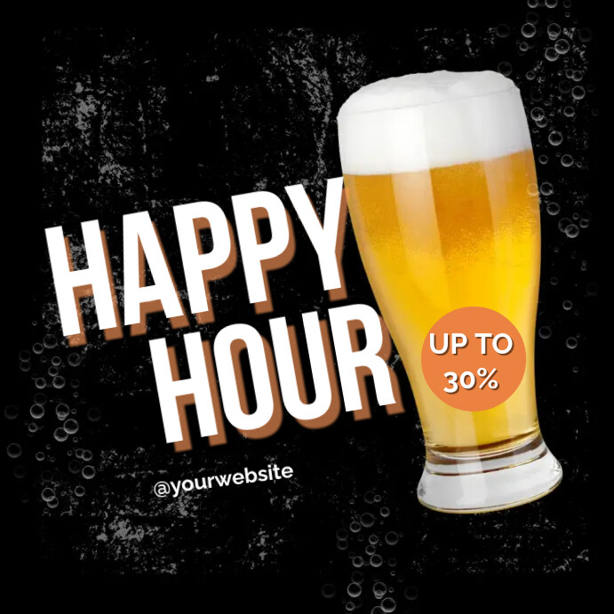 Happy Hour Instagram Post Template | PosterMyWall