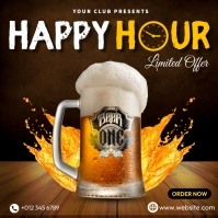 Happy Hour Ads Template | PosterMyWall