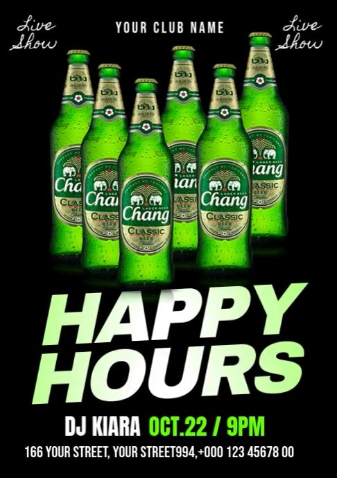 Copy of Happy Hour Night | PosterMyWall