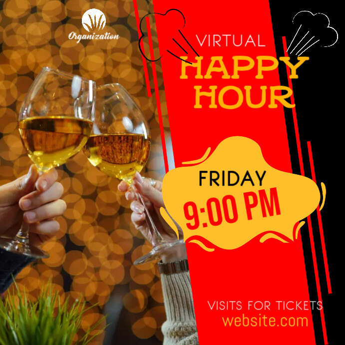 Happy Hour Party Template | PosterMyWall