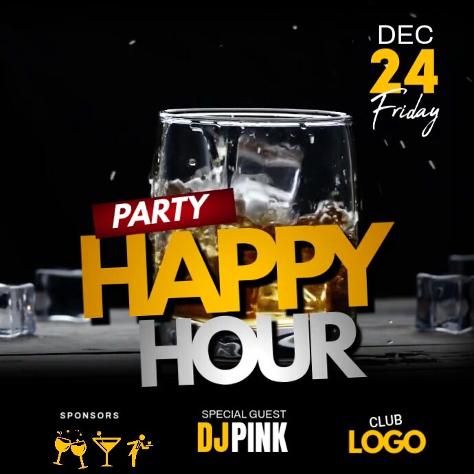 Happy Hour Party Template | PosterMyWall