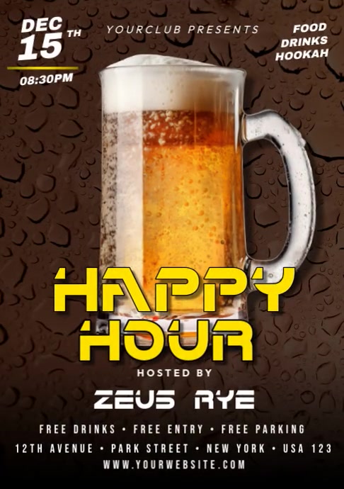 Happy Hour Party Template | PosterMyWall