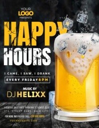 Happy Hour Beer Template | PosterMyWall