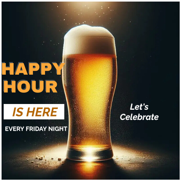 Happy Hour Promotion Flyer Template | PosterMyWall
