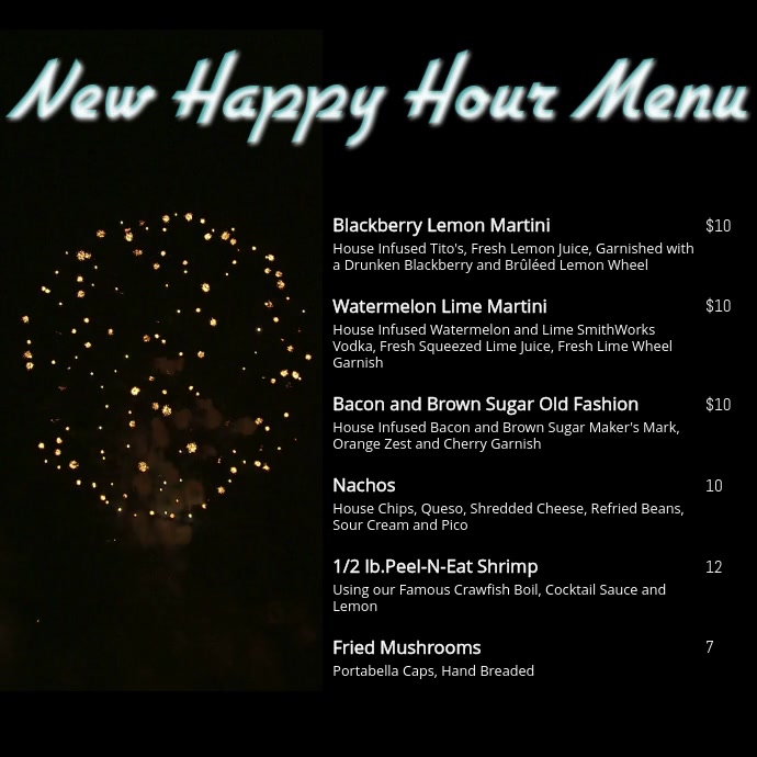 Happy Hour Social Media Template | PosterMyWall