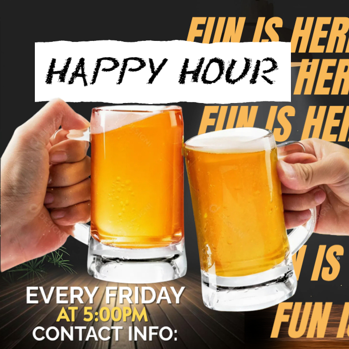 Happy Hour Special Deals Template | PosterMyWall