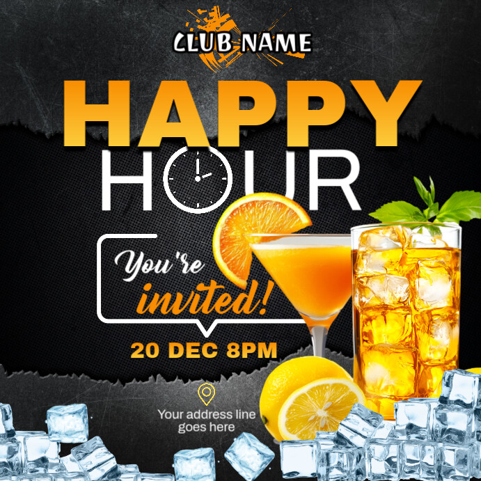 Happy Hour Template | PosterMyWall