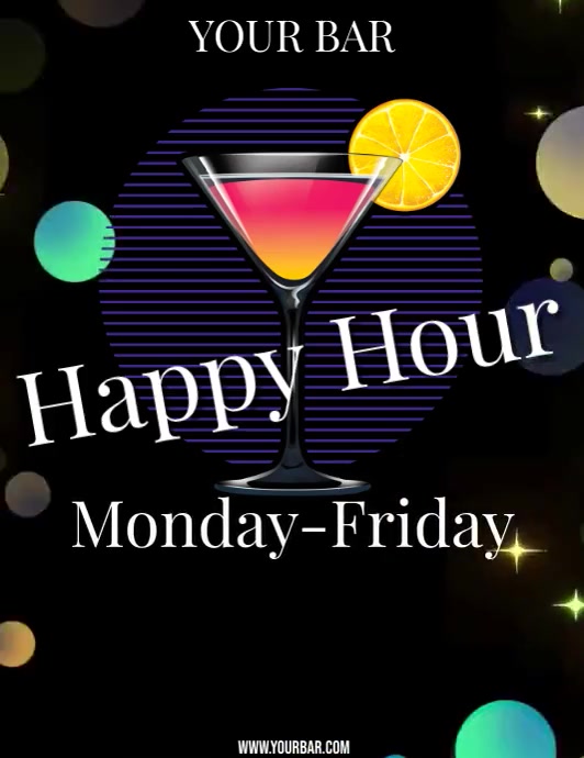 HAPPY HOUR VIDEO (VERSION 1) Template | PosterMyWall