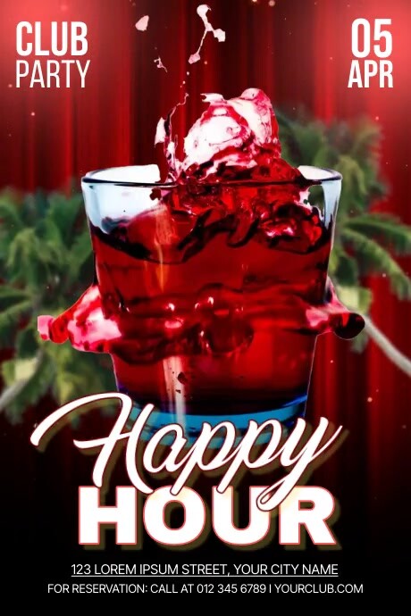 Happy Hour Video Template | PosterMyWall