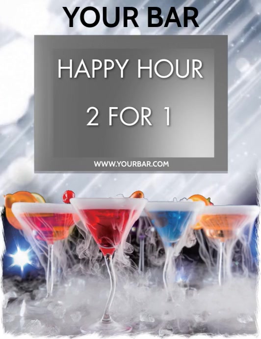 HAPPY HOUR VIDEO Template | PosterMyWall