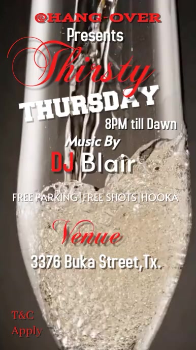 Copy of Happy Hour Weekend Bar Party | PosterMyWall