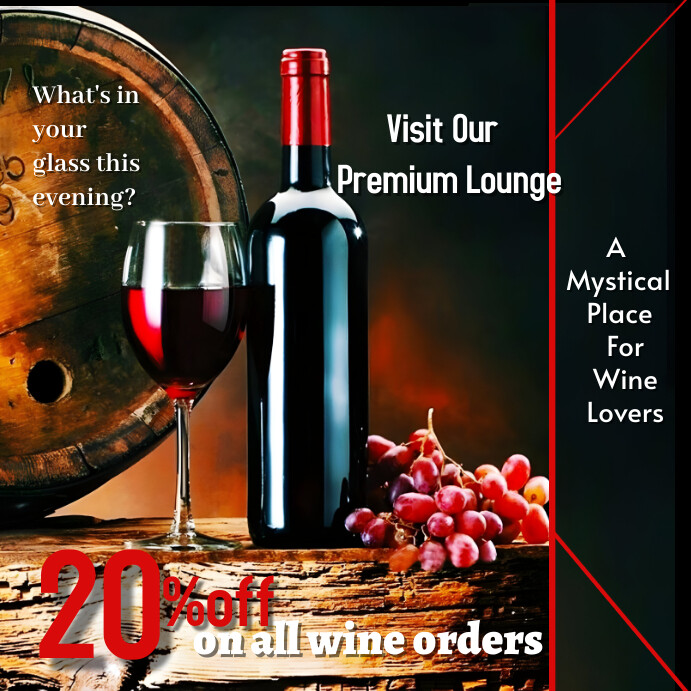 Copy of Happy Hour Weekend Winery Discount | PosterMyWall