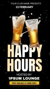 Happy Beer Hours Template | PosterMyWall