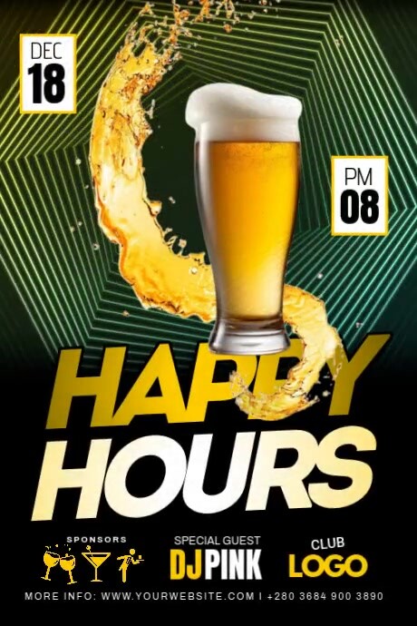 Happy Hours Beer Template | PosterMyWall