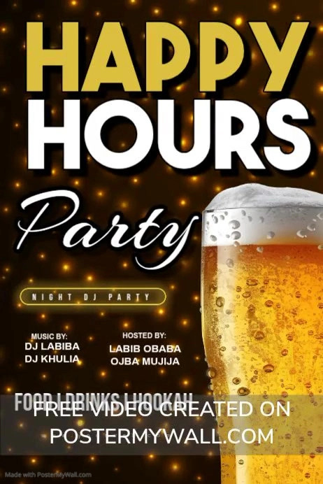 Happy Hours Beer Night Template | PosterMyWall
