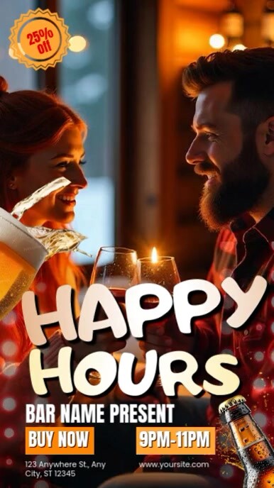 happy hours Template | PosterMyWall