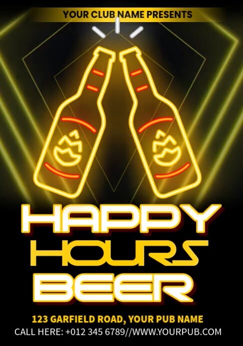 Happy Hours Flyer Template | PosterMyWall