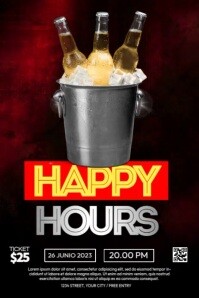 Happy Hours Beer Night Template | PosterMyWall