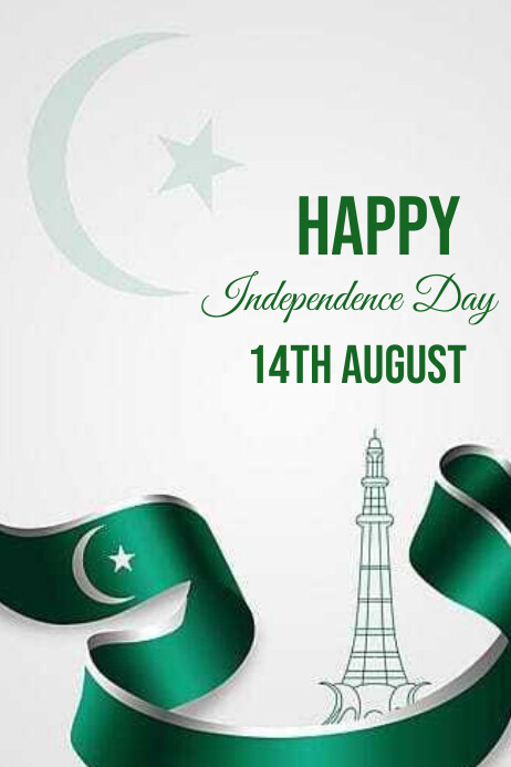 Happy Independence Day 14th August Template | PosterMyWall