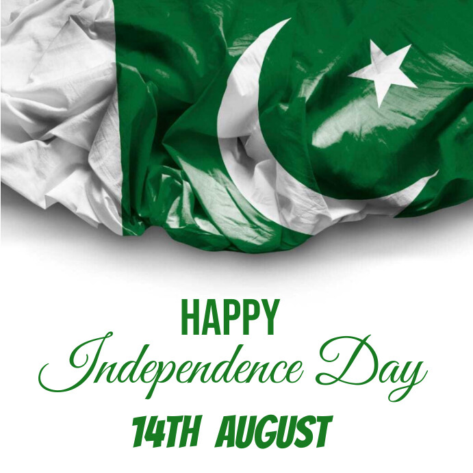 Happy Independence Day 14th August Template | PosterMyWall