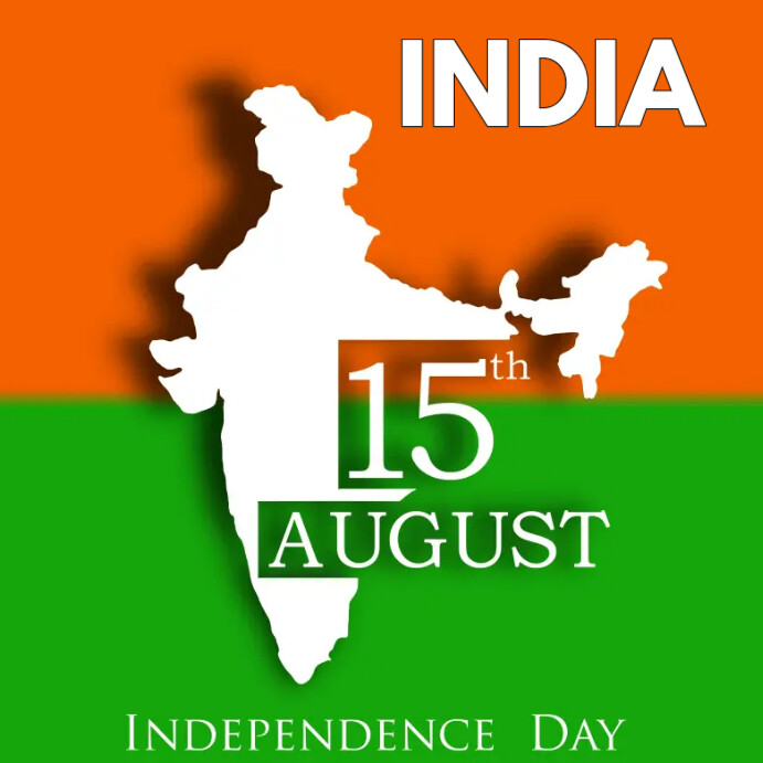 happy independence day 15 august Template | PosterMyWall