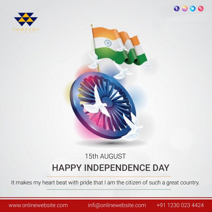 Copy of happy independence day | PosterMyWall