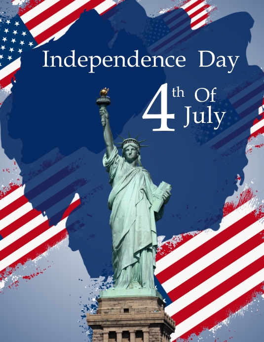 Plantilla de Happy independence Day flyer template | PosterMyWall