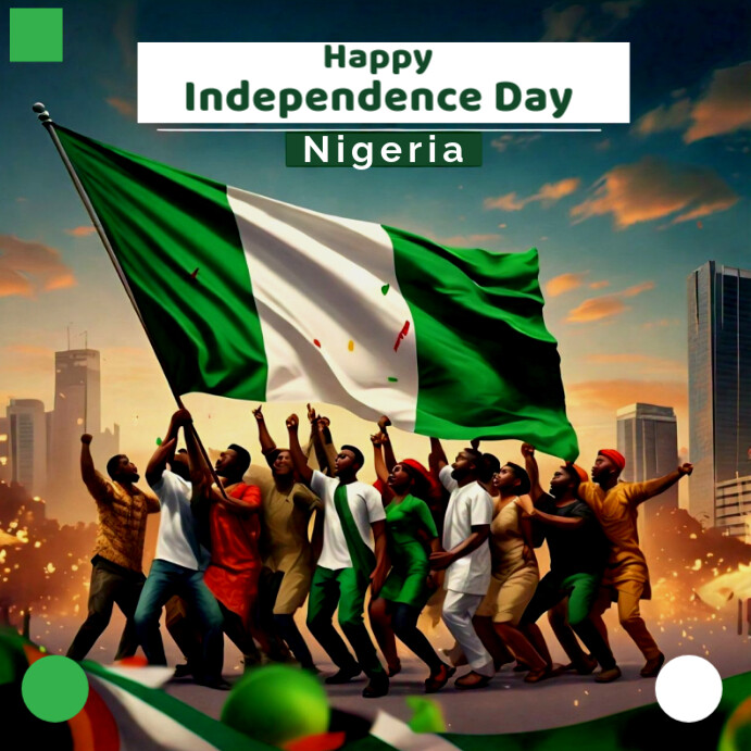 Happy independence day Nigeria Template | PosterMyWall