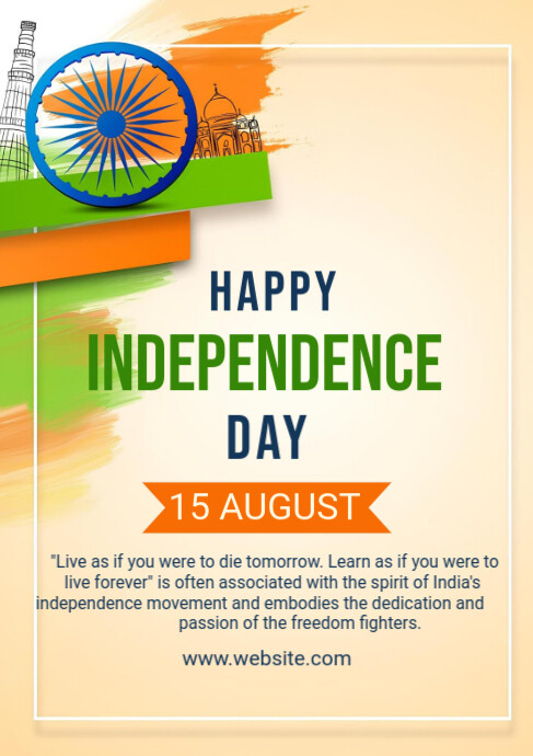 happy independence day of india Template | PosterMyWall