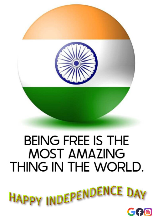 HAPPY INDEPENDENCE DAY QUOTE TEMPLATE | PosterMyWall