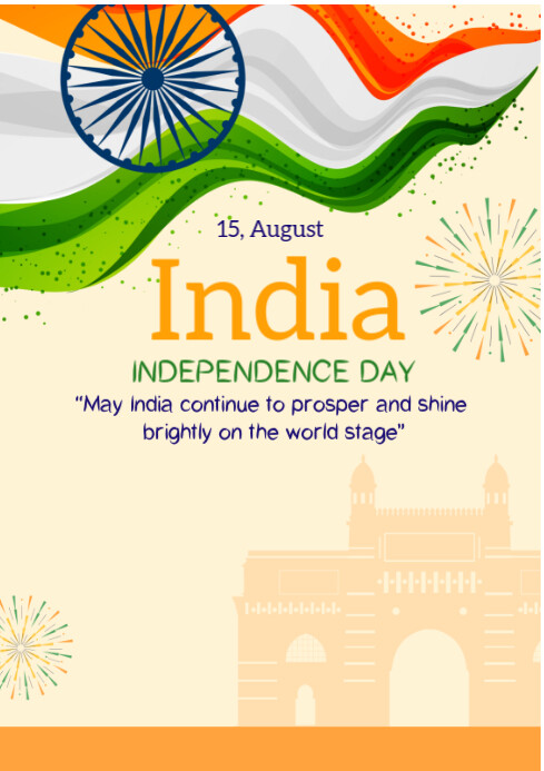 Happy India Independence day template 2025 | PosterMyWall