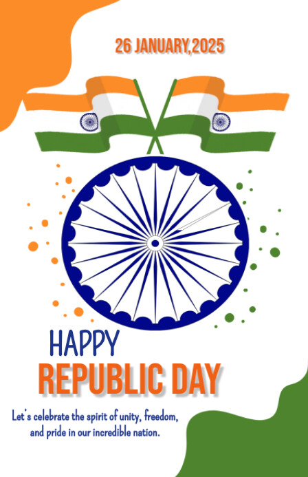 Plantilla de Happy India Republic Day 2025 | PosterMyWall