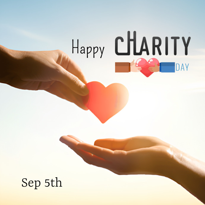 Happy International Charity Day Wishes Template | PosterMyWall