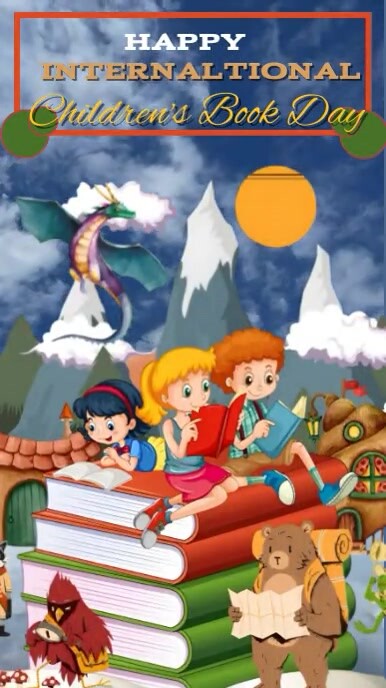 happy international children's book day Template | PosterMyWall