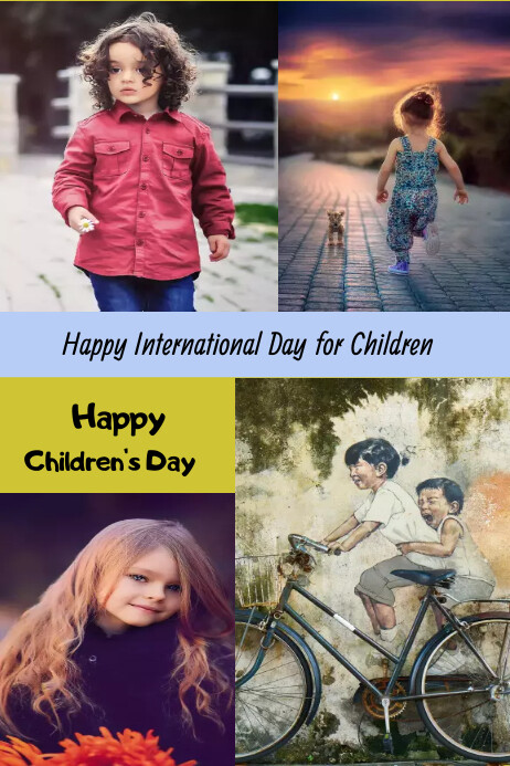 Happy international day for Children Template | PosterMyWall