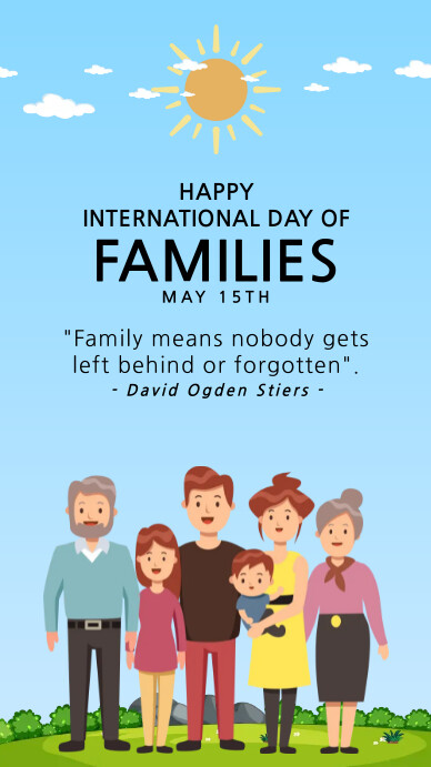 happy international day of families Template | PosterMyWall