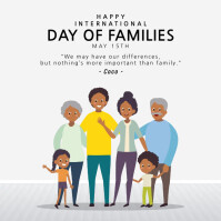happy international day of families Template | PosterMyWall