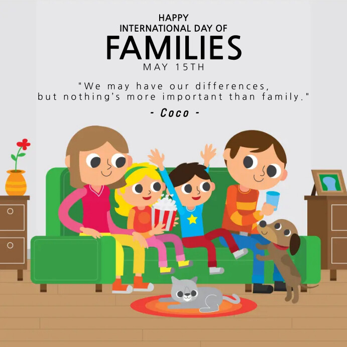 happy international day of families Template | PosterMyWall
