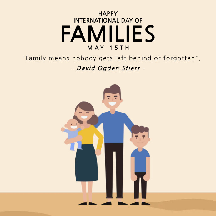 happy international day of families Template | PosterMyWall