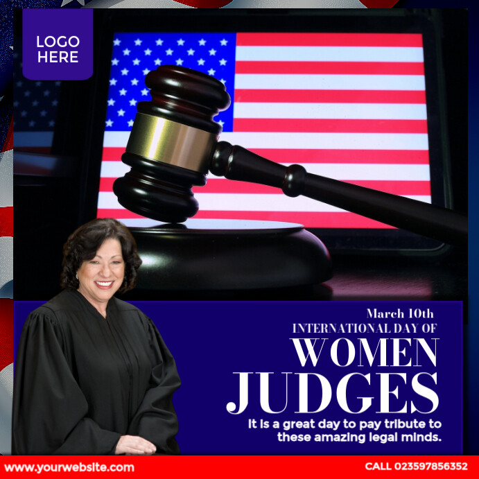 Copy of Happy International Day of Women Judges | PosterMyWall