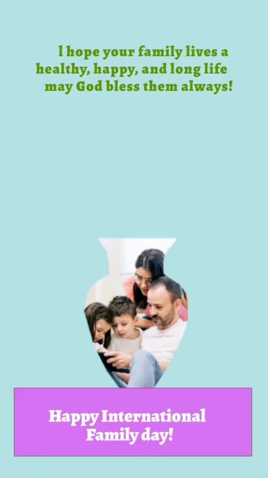 Happy international families day Template | PosterMyWall