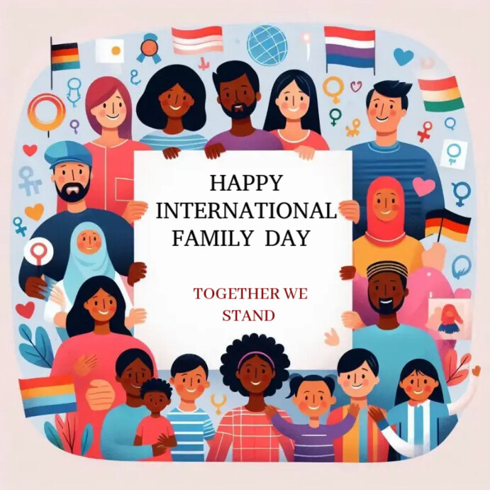 Happy international family Day template | PosterMyWall