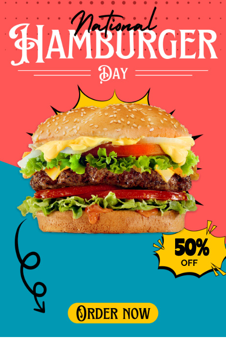 Happy International Hamburger Day Template | PosterMyWall