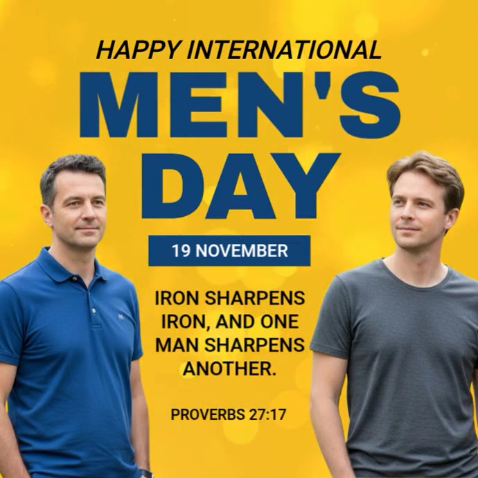 Happy International Men's Day 2025 Template | PosterMyWall