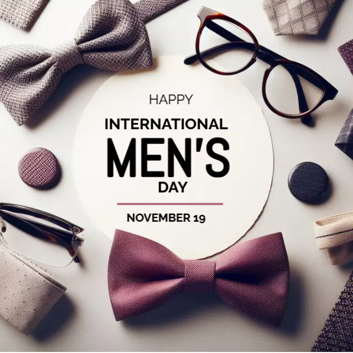 Copy of Happy INternational Men's Day November 19 | PosterMyWall