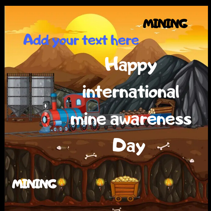 Happy international mine awareness Day Template | PosterMyWall