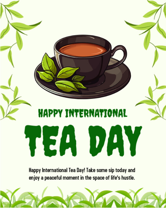 Happy International Tea Day Modelo | PosterMyWall