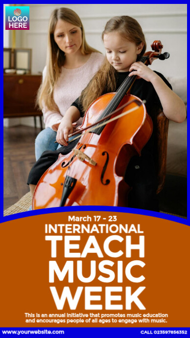 Copy of Happy International Teach Music Week | PosterMyWall