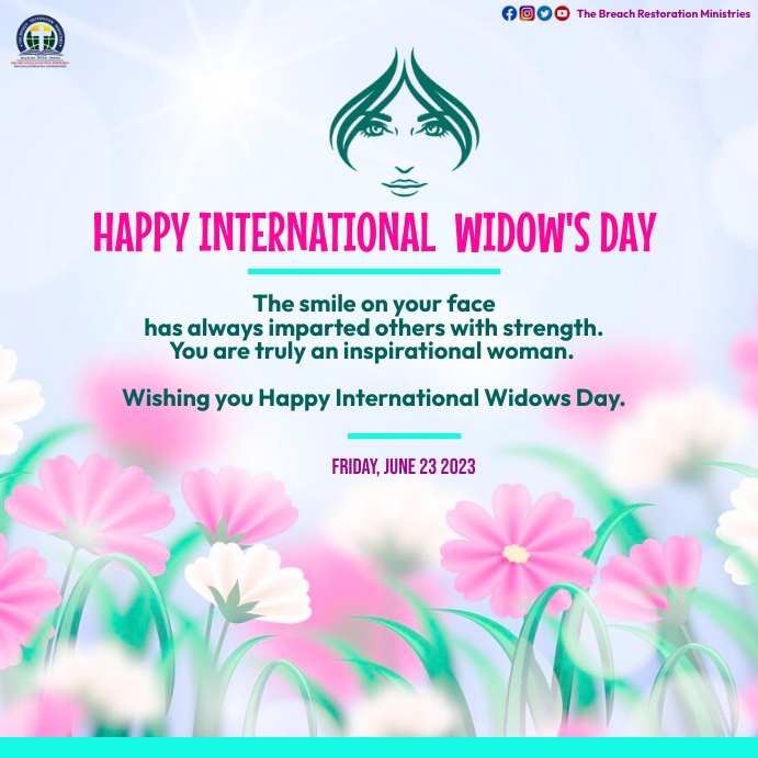 international widow's day Template | PosterMyWall